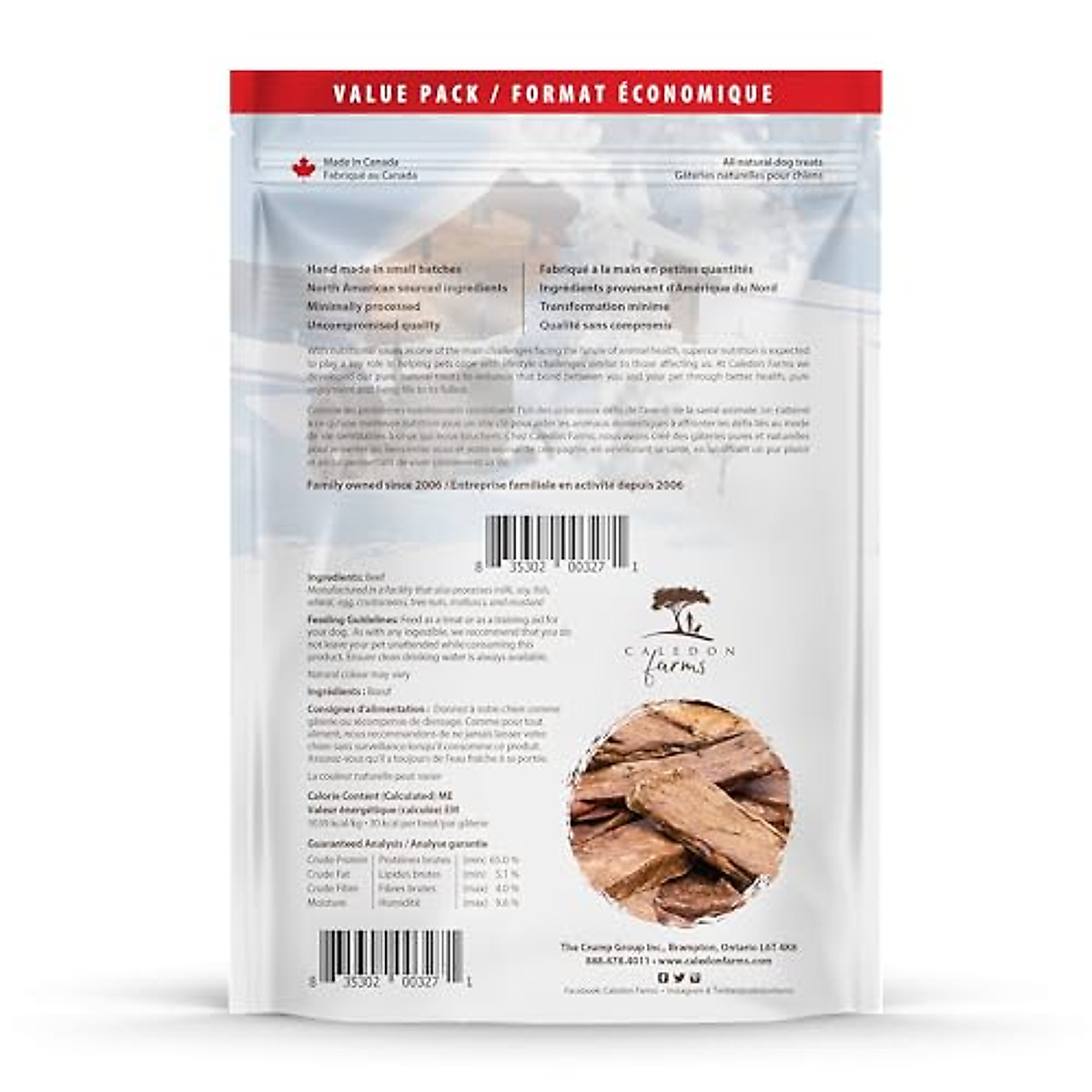 Caledon Farms Value Pack Beef Tendersticks Brown 12 Ounce (Pack of 1)