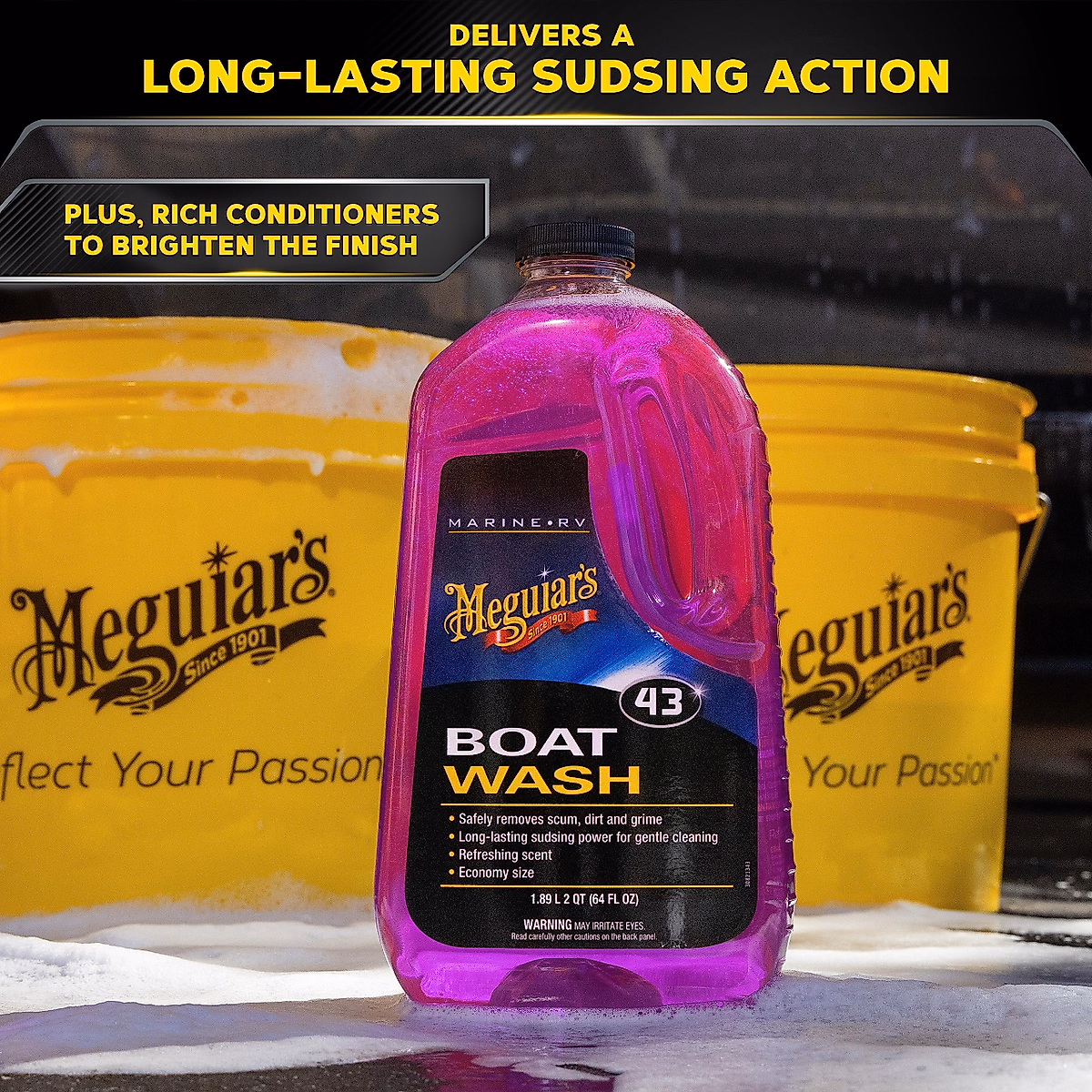 Meguiar's M4364 Marine/RV Boat Wash - 64 Oz Container