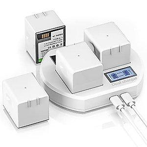 TAKEN Arlo Batteries, 4-Pack Arlo Pro Battery with Dual Arlo Battery Charger Station for Arlo Pro and Arlo Pro 2 Surveillance Camera 7.2V 2440mAh（NOT Compatible with Arlo Ultra 2, Arlo Pro 3）