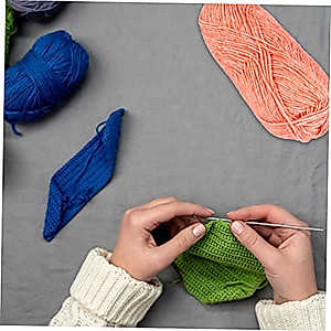 Zerodeko Cotton Craft Yarn Cotton Crochet Yarn Knitting Set Knitting Supplies Accessories Yarn Set Cotton Rope for Scarf DIY Cotton Thread Cotton Rope for Handmade Crafts Soft Yarn Loom