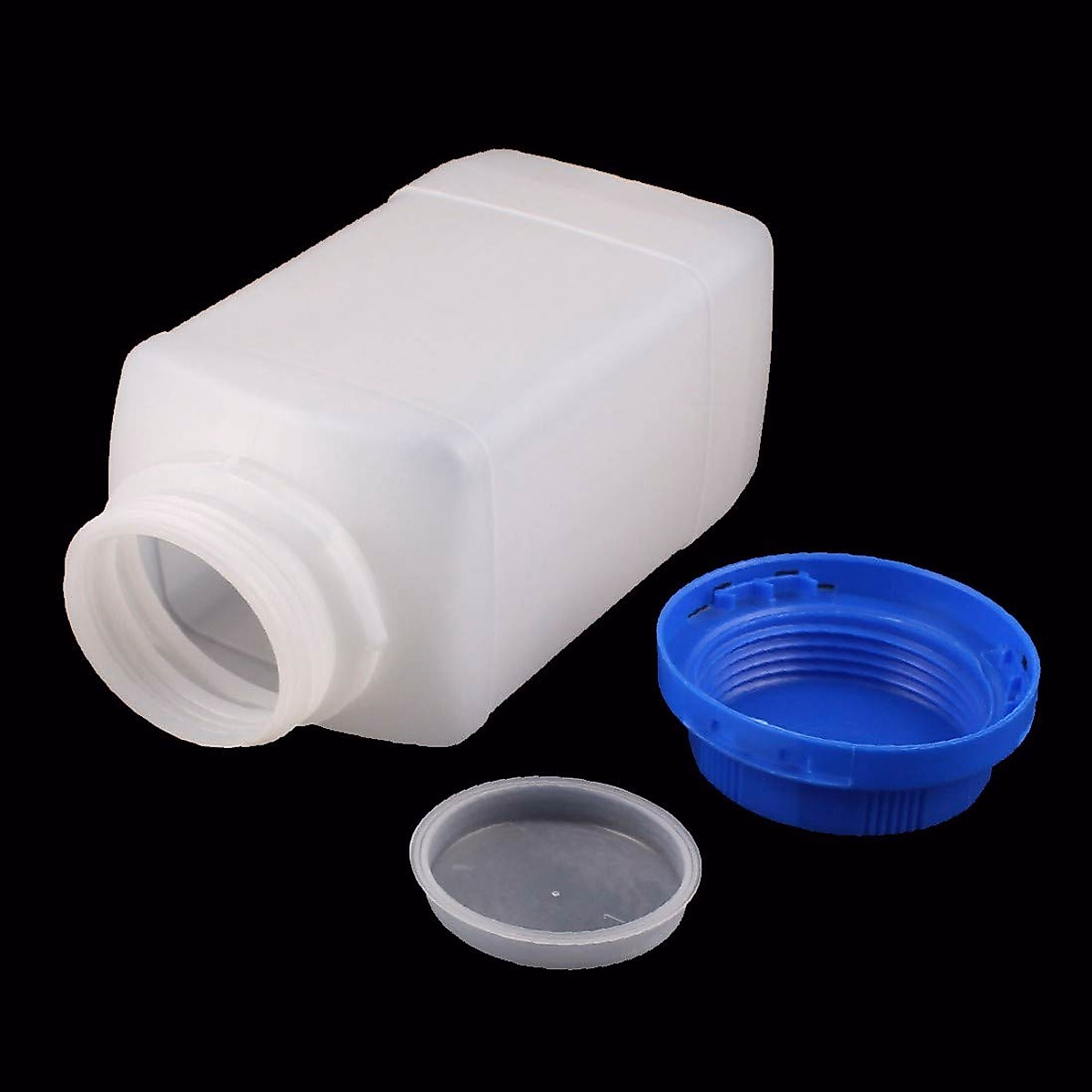 New Lon0167 5Pcs 1000ml Plastic Square Wide Mouth Chemical Sample Reagent Bottle Thickening(5 Stücke 1000 ml Kunststoff Quadratischen Weithals Chemische Probe Reagenz Flasche Verdickung