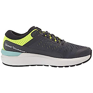 Salomon Sonic 3 Confidence Road Running Shoes for Men, Ebony/White/Safety Yellow, 7