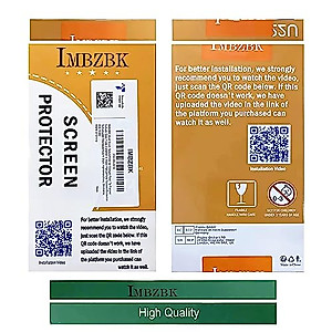 IMBZBK [3+3 Pack for Samsung Galaxy S22 Ultra 5G Screen Protector [Not Glass], 3 Pack Flexible TPU Film with 3 Pack Tempered Glass Camera Lens Protector, Fingerprint Suitable, Case Friendly