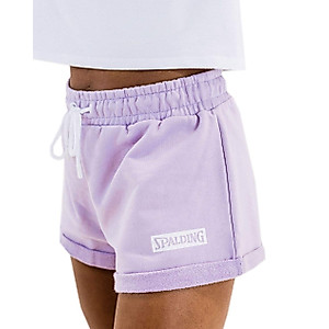 Spalding Women's Workout Lounge Short, Blue Lilac, M
