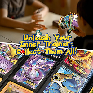 Ultra Rare PKMN Cards Mega Pack - 10 Holo, 5 Rare, 3 Ultra Rare, 100 Assorted Cards with Deck Box - No Duplicates - Special Edition | Surprise Your Friends & Boost Your Trading Skills - 118 Pack