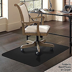 Chair Mat for Carpet, Tough and 1/5" Thick Office Chair Mat, 35" x 45" Anti-Slip Chair Mats for Carpeted or Hard Floors