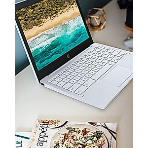 HP Chromebook 11-inch Laptop - MediaTek - MT8183 - 4 GB RAM - 32 GB eMMC Storage - 11.6-inch HD IPS Touchscreen - with Chrome OS™ - (11a-na0050nr, 2020 model, Snow White)