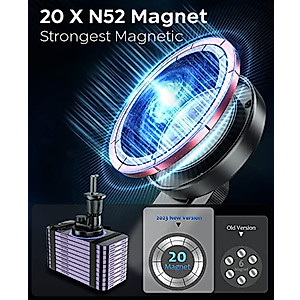 Car Magnetic Phone Mount for Magsafe: Holdersafe Magnetic Car Phone Holder [Easily Install] with 20 Powerful Magnet for Car Air Vent Compatible iPhone 14 13 12 Pro Plus Max Mini MagSafe Case