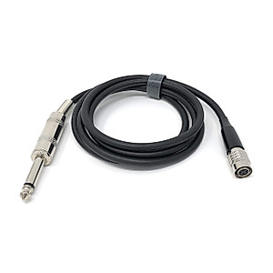 J&P Instrument Guitar Input Cable for Audio-Technica Wireless Body-Pack Transmitters