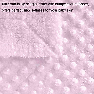 funlife Anti-Kicking Height Adjustable Special Designed Stroller Blanket, Ultra Soft Fleece Breathable Lightweight 4 Season Nursery Bedding Throw Blanket for Infant Toddler,Size:30"*40"