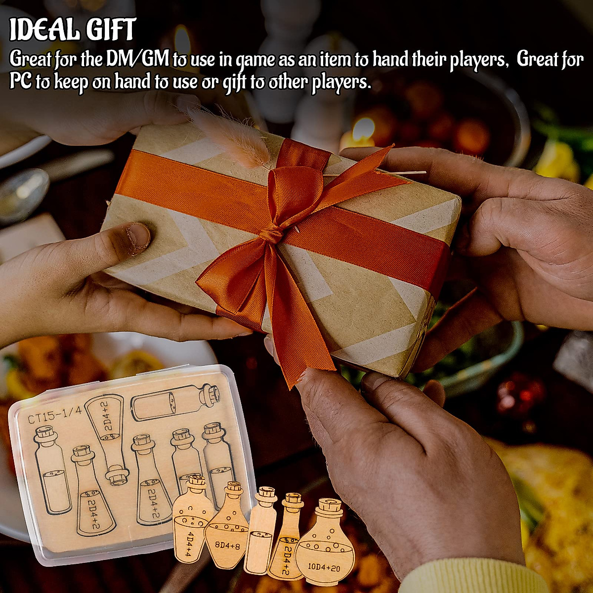 Healing Potion Tokens Set of 21 Wood Laser Cut and Etched DND Accessories for Dungeons and Dragons 5th Edition