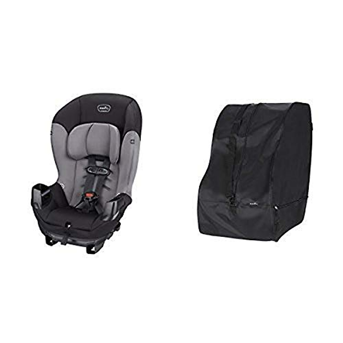 Evenflo Sonus Convertible Car Seat, Charcoal Sky with Car Seat Travel & Storage Bag