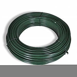 Chain Link Fence with Posts Steel,Safety Fence Garden, Fence Garden Netting Chain Link Fence with Posts Steel Outdoor Residential Fencing for Yard Garden Farm, Transport 59.1"x 984.3" Green