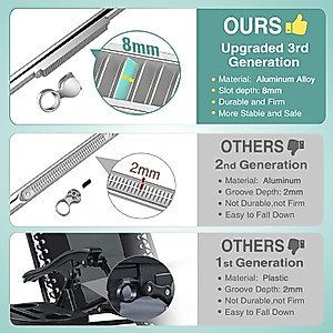 Suteck Oversized Zero Gravity Chair 29In XL Reclining Camping Chair w/Build-in Cushion, Outdoor Lounge Chairs Patio Recliner with Larger Cup Holder Footrest Padded Headrest, 330LBS, Khaki&Black