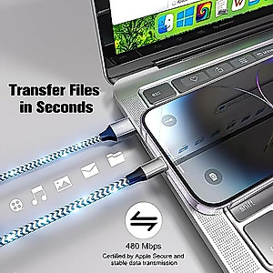 [Apple MFi Certified] iPhone Charger,Compatible for iPhone Charger,3Pack 10FT Fast Chargers Lightning Cable for iPhone 14/13/12/11/Xs/XR X/8/7/iPad iPod AirPods