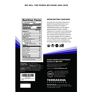 Terrasoul Superfoods Organic Dried Plums Pitted Prunes, 1.5 Lbs - Fiber | Vitamin K | Preservative Free