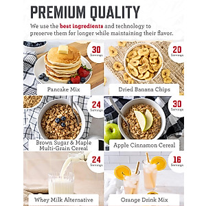 READYWISE - 30 Day, Emergency Food Supply, 298 Servings, 2 Buckets, Freeze-Dried, MRE, Camping, Hiking, Survival, Adventure Meal, 25-Year Shelf Life