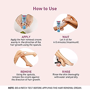 Sirona Hair Removal Cream for Women - 3.38 Fl Oz | with No Talc, No Harmful Chemicals | Ideal for Bikini Line,Underarm, Legs | Dermatologically Tested