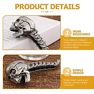 Gadpiparty Beer Bottle Opener Halloween Skull Head Bottle Opener Skeleton Bottle Opener Keychain Beverage Bottle Opener for Decor