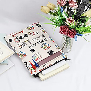 Dog Book Sleeve Book Lover Gift Dog Owner Gift Bookworm Book Protector Book Nerd Gift Pet Dog Mom Book Covers