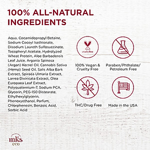 Earthly Body MKS eco Nourish Shampoo for Fine Hair, Light Breeze - 25 fl oz - Cleanses & Strengthens - Safe for Color Treated Hair - Moroccan Argan Oil, Hemp Seed Oil - Vegan, Cruelty Free