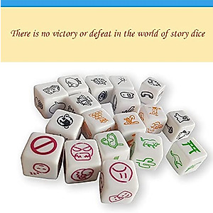 Happy Story 18 Cubes Bundle Sets Roll Cubes A Happy Trip and Challenge of Words and Stories 108 Images Unlimited Stories Combination Story Dice Game Set Imaginative Play for Kids