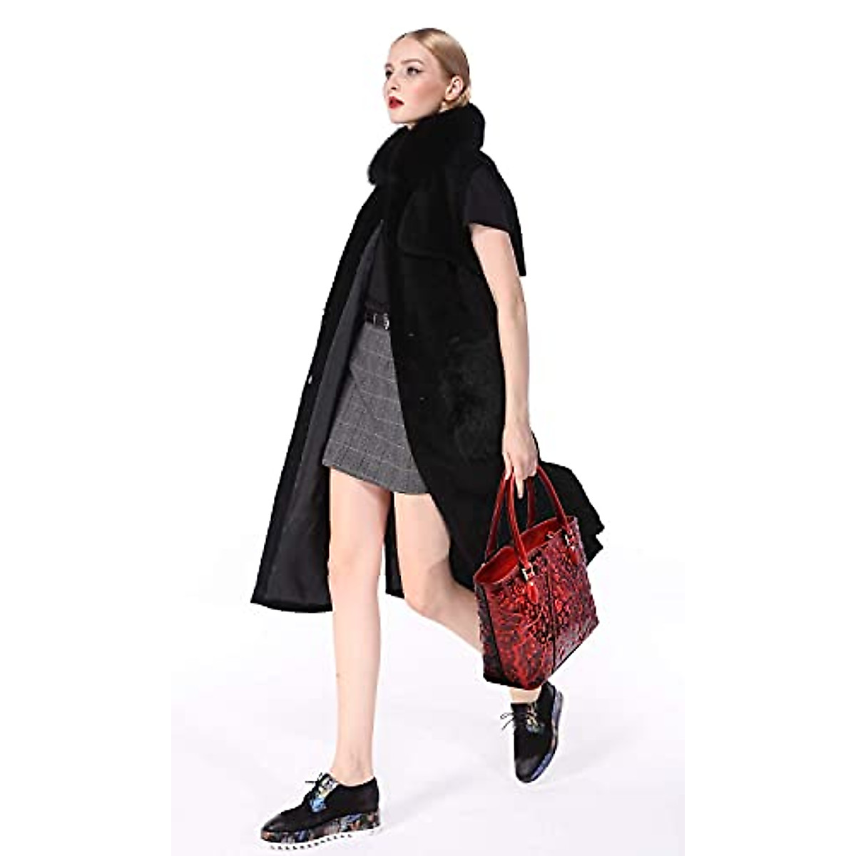 PIJUSHI Designer Handbags For Women Floral Purses Top Handle Handbags Satchel Bags Genuine Leather Wallets for Women Floral Wallet Wristlet Ladies Clutch Purses with Tassel