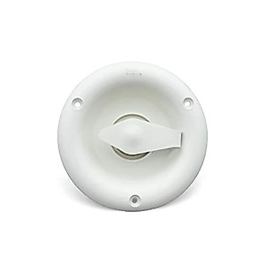 THETFORD RV Camper City Water Inlet Fill Dish with Brass Check Valve Polar White PN 94218