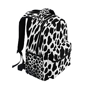 Backpack Geometrical Cow Animal Print Travel Daypack Large Capacity Rucksack High School Book Bag Computer Laptop Bag for Girls Boys Women Men