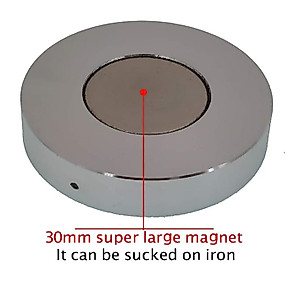 High Spxatrew High Precision Bubble Spirit Level With Magnetic, Diameter 2.36"60mm ，Thinckness12mm,Accuracy 15'/2 mm Circular Degree Marked Surface Level Inclinometers for Surveying (MUT-2-12)