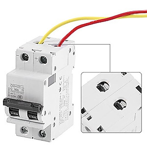 250 V DC 2P Miniature Circuit Breaker, Overload Protection Solar Disconnect, Photovoltaic Control Circut for Solar Panels Grid System Wind Solar Hybrid System Many Other DC Systems, 63A