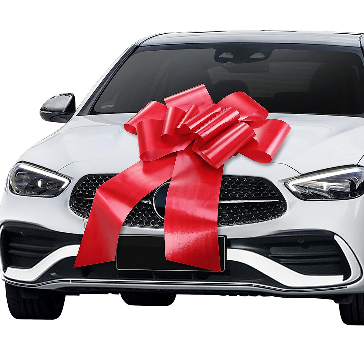 Aidwey Big Gift Wrapping Bows (30 inch, Red, 1 Pack), Butterfly Shape Gift Bow, Giant Bow for Car, Huge Car Bow, Car Bows, Big Red Bow, Big Car Bow, Bow for Gifts, Christmas Bow.