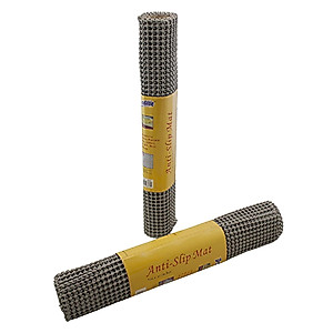 2 Pack Multi Purpose Anti-Slip Shelf and Draw Liner Mat Non Skid 18" x 47" - Trim to Fit - Ideal as a Tool Box Liner Home Office RV (Gray)