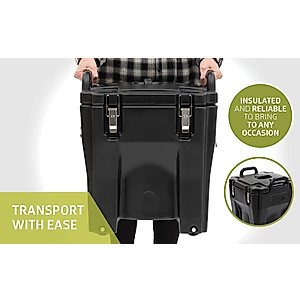 Pearington Insulated Food Carrier, 32qt Capacity, w/Stainless Steel Barrel, Top Load, Soups or Cold Drinks