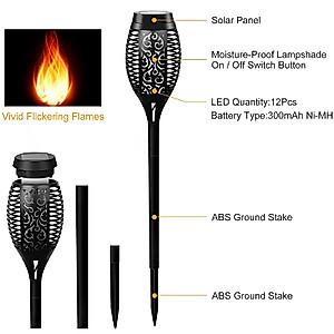 EEEKit 4PCS Light Outdoor, 20 inch 12 LED