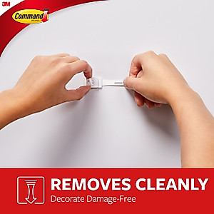 Command Ceiling Hooks, Total 12 Hooks with 16 Command Strips, Decorate Damage-Free, 3 count (Pack of 4)