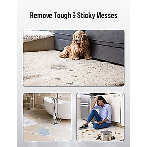 TOPPIN Steam Mop - 23ft Power Cord and 380ml Water Tank, 3 Steam Levels, Steam Mop with 2 Steam Mop Pads, Lightweight Steam Cleaner for Hardwood Floor, Marble, Laminate, Tile