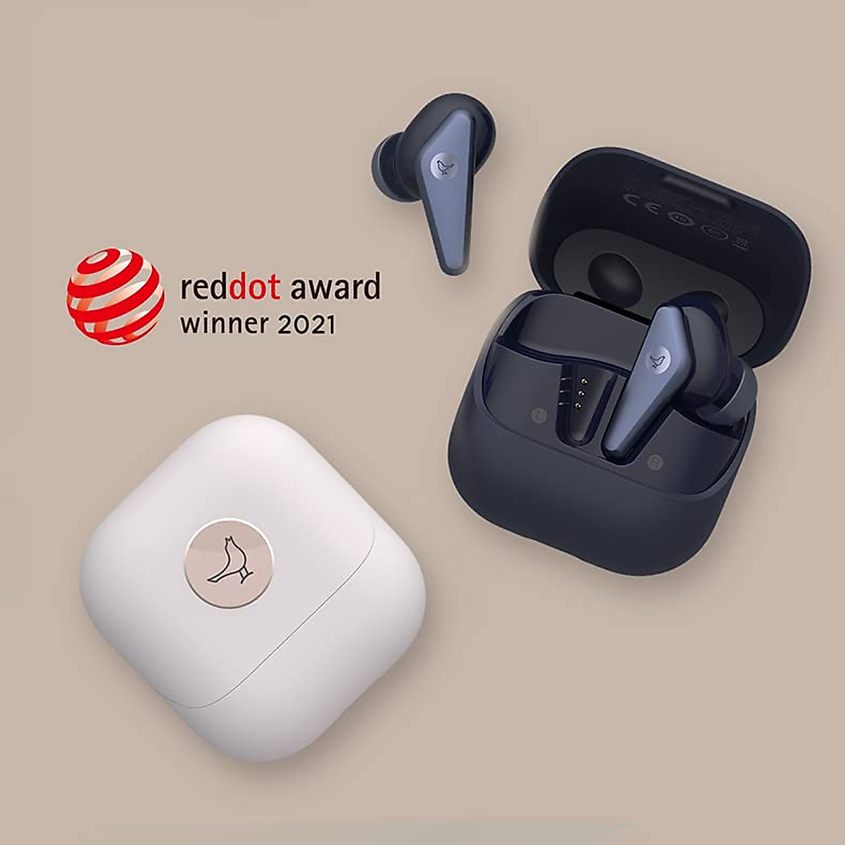 Libratone AIR+ 2 (2nd Gen) True Wireless Earbuds - Active Noise Cancelling, Bluetooth 5.2, in-Ear Headphones with Wireless Charging Case, IP54 Dust and Water Resistant, 24-Hour Playtime, Black