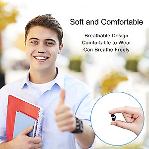 100 Pieces Nose Plugs Disposable, Nose Filters for Sunless Airbrush Spray Tanning, Nose Plug for Allergies and Dust, Spray Tan Nose Filter Sponge (Black)