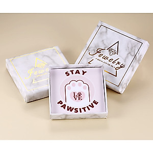 Opal Pet Lovers Paw Print Ring Heart 925 Sterling Silver Adjustable Puppy Cat Ring Animal Jewelry Love Dog Claw Ring Pets Loving Friend Families Gifts (White)