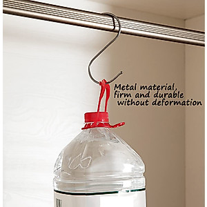 Liaogo 20PCS 3.4 Inch S Hooks Stainless Steel Heavy Duty S Hooks for Hanging Plants, Clothes, Pans, Bags, Cups