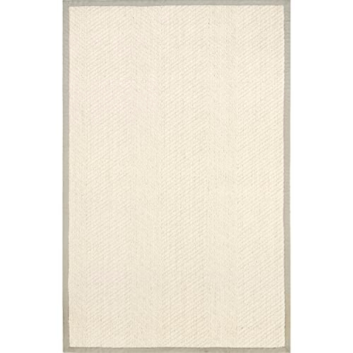 nuLOOM Kalona Nautical Wool and Sisal Area Rug, 8' x 10', Cream