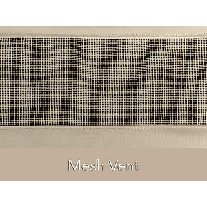 Covermates Round Firepit/Chair Set Cover – Water-Resistant Polyester, Mesh Ventilation, Fire Pit Covers-Khaki