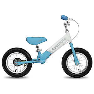 JOYSTAR 12 Inch Balance Bike for 2 3 4 5 Years Old Boys Girls 12" Push Toddler Balance Bike with Footboard Child Glider Blue
