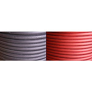 4/0 Gauge AWG - Flex-A-Prene® - Welding/Battery Cable - Black & Red - 600 V - Made in USA (5 FEET OF EACH COLOR)