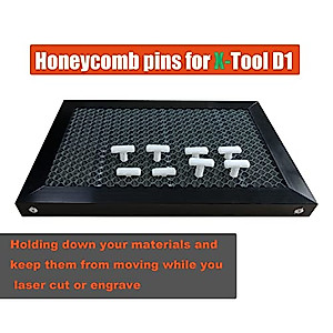 JILINWEI Honeycomb Pins for xTool D1,8 Pcs Honeycomb Bed Pins Hold Down Pins Accessories for xTool D1 Laser Cutter and Engraver Machine