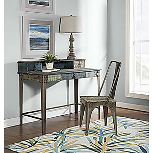 Powell Furniture Calypso Desk, Wood with Multi Color Accents, , 46.75 x 37 x 23.13