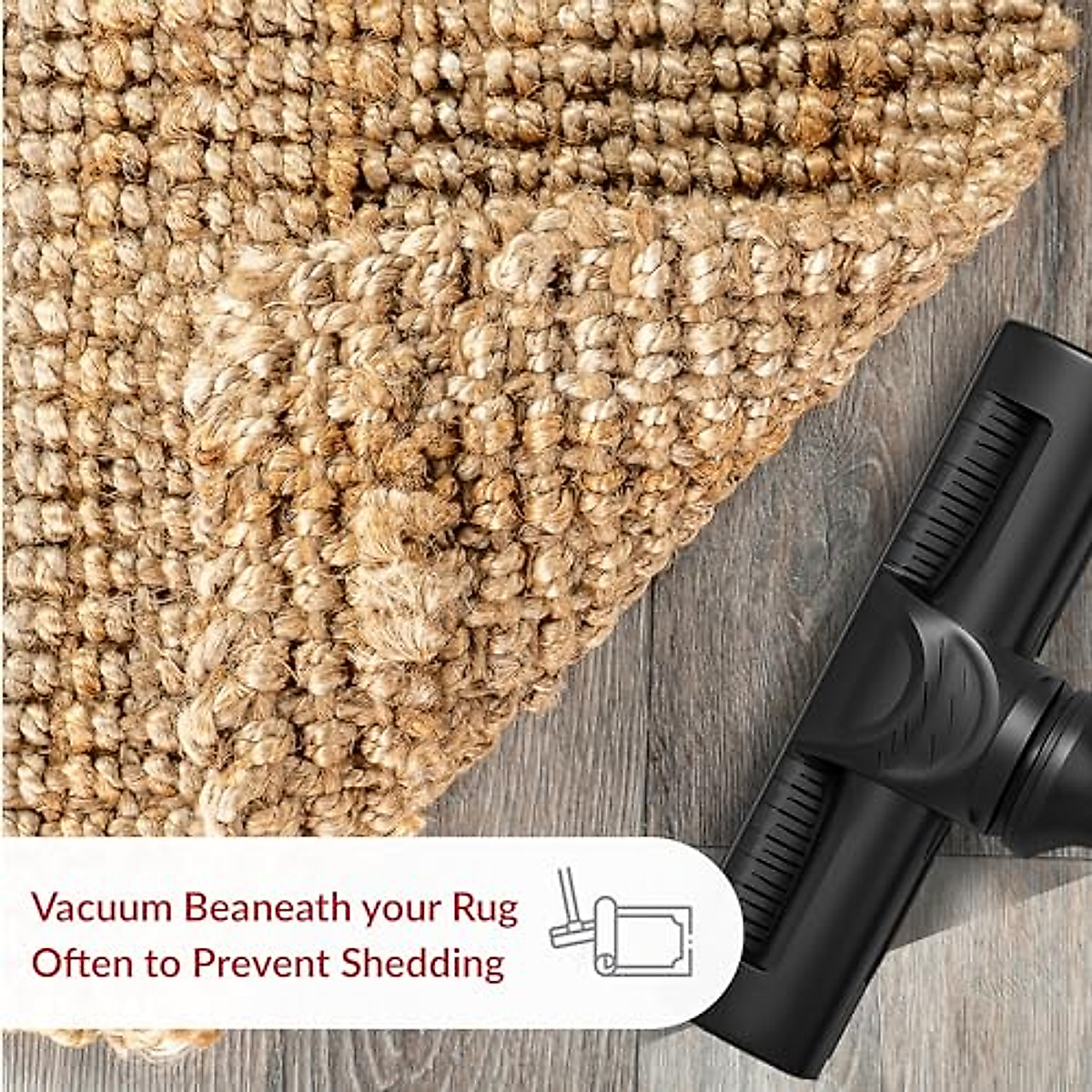 nuLOOM Ashli Solid Farmhouse Jute Area Rug, 9x12, Natural