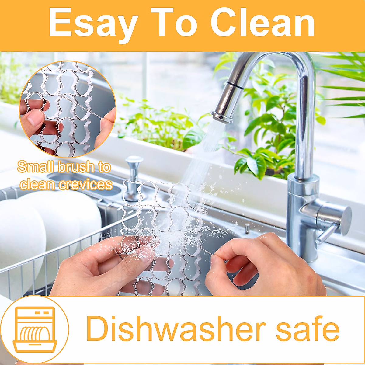 AIERSA Gold Fish Cracker Cutter,25 Cavity Fish Cookie Cutter,Mini Gold Fish Shapes Molds for Cookie,Non-stick Dough, Stainless Steels Cookie Cutters Mold for Baking