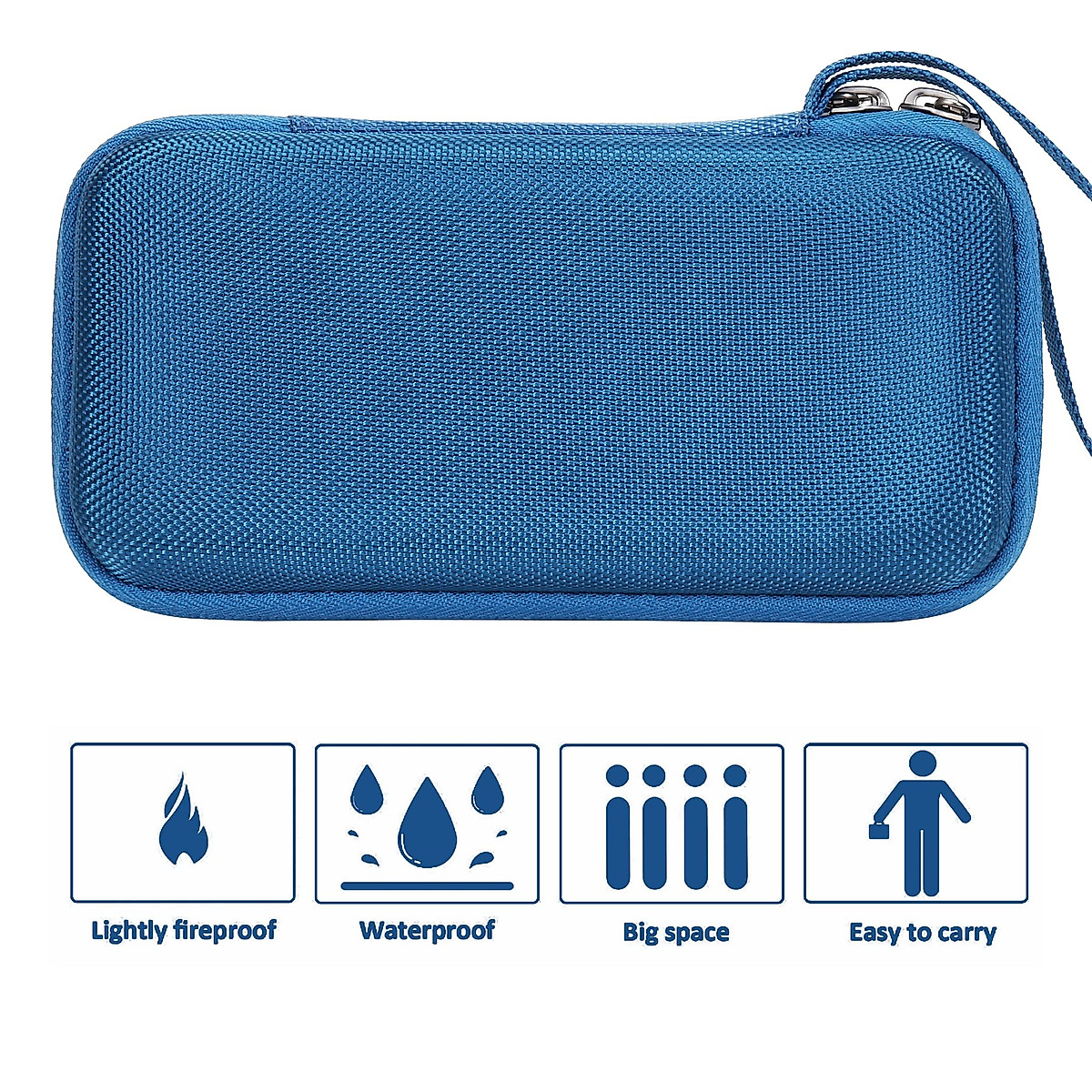 Khanka Hard Travel Case Replacement for Texas Instruments TI-30XIIS Scientific Calculator, Case Only (Blue Accents)